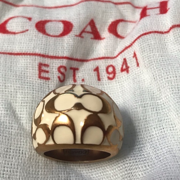 Coach | Jewelry | Coach Enamel Ring | Poshmark